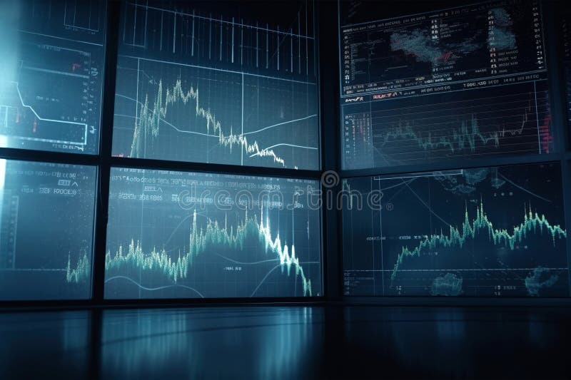 Trading Forex Graphs of Modern Economic World Stock Image - Image of ...