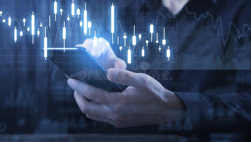 Trading Graph. Internet, Technology Stock Illustration - Illustration ...