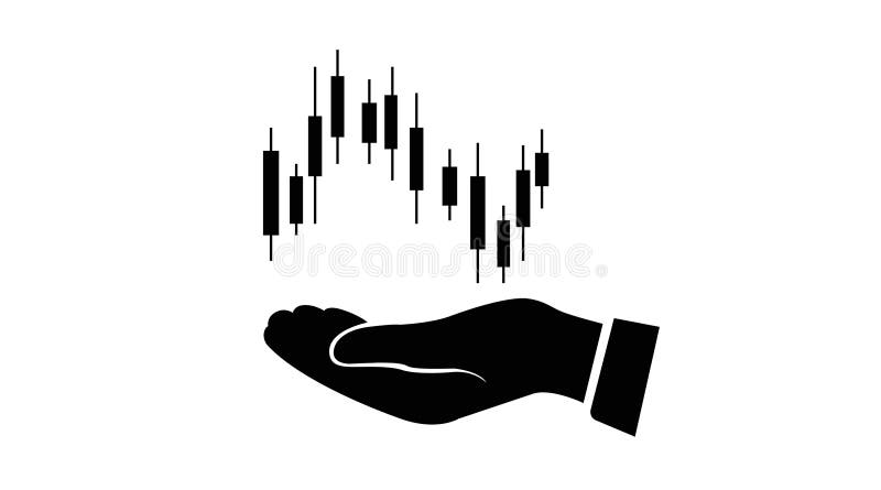 Trading Icon. Vector Isolated Editable Flat Illustration of a Hand with ...
