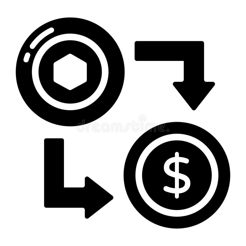 Trading Icon, Non-fungible Token, Digital Technology Stock Vector ...