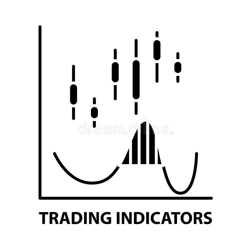 Trading Indicators Icon, Linear Isolated Illustration, Thin Line Vector ...