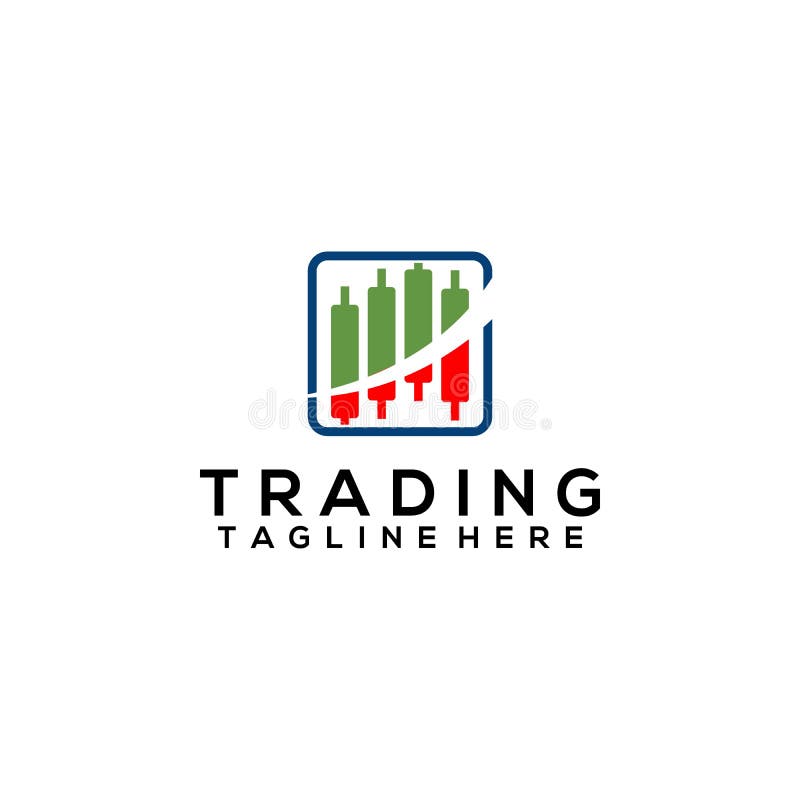 Trading Logo Concept Vector Isolated in White Background Stock ...