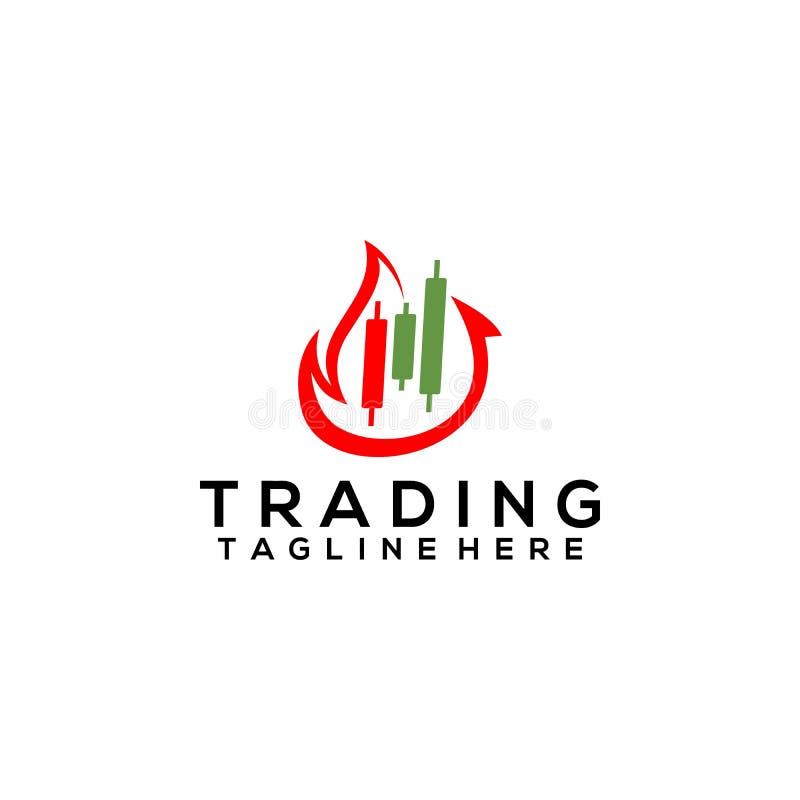 Trading Logo Concept Vector Isolated in White Background Stock ...