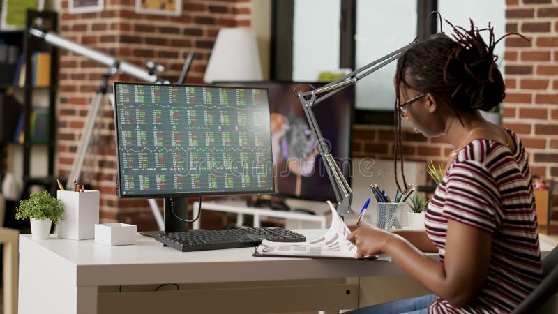 Trading Manager Analyzing Real Time Stock Market Data Stock Image ... Trading Manager Analyzing Real Time Stock Market Data Stock Image ...