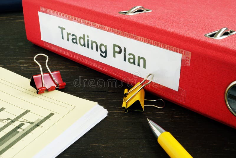Trading Plan and Stack of Papers with Graphs. Stock Photo - Image of ...