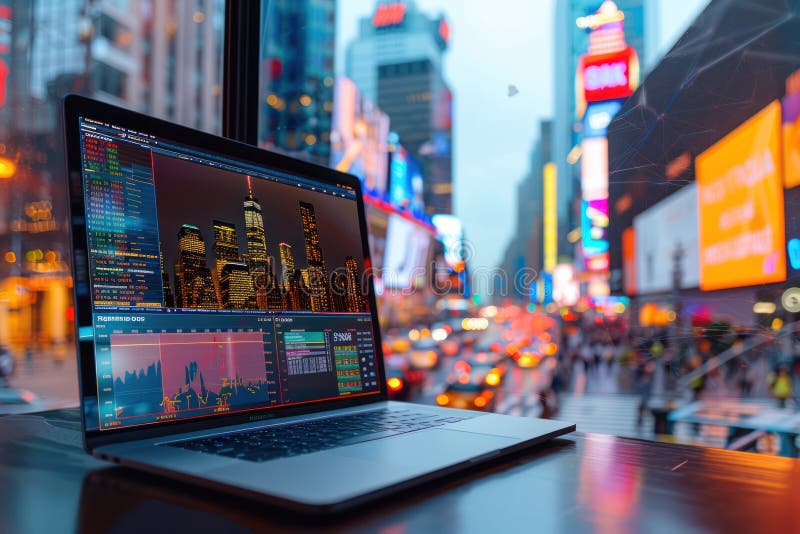 Trading Screen with Candlestick Pattern Charts and Systems - Stock ...