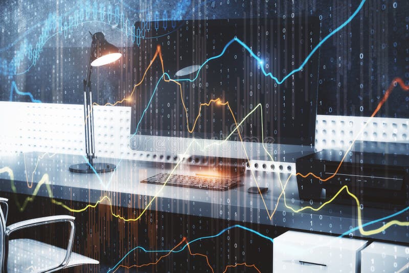 Trading and Technology Concept Stock Illustration - Illustration of ...