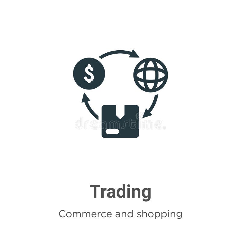 Trading Vector Icon On White Background. Flat Vector Trading Icon ...