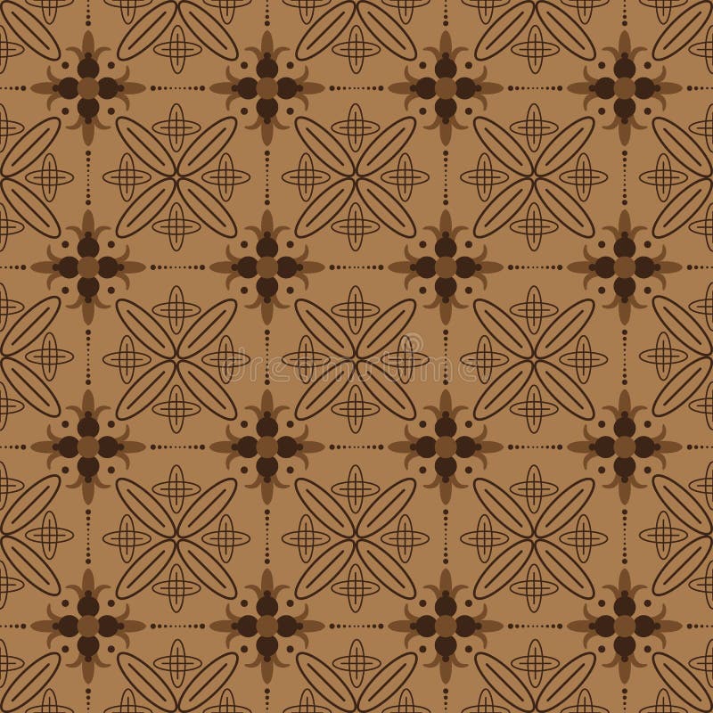 Tradisional Batik with Beautiful Motifs and Soft Mocca Color Stock ...