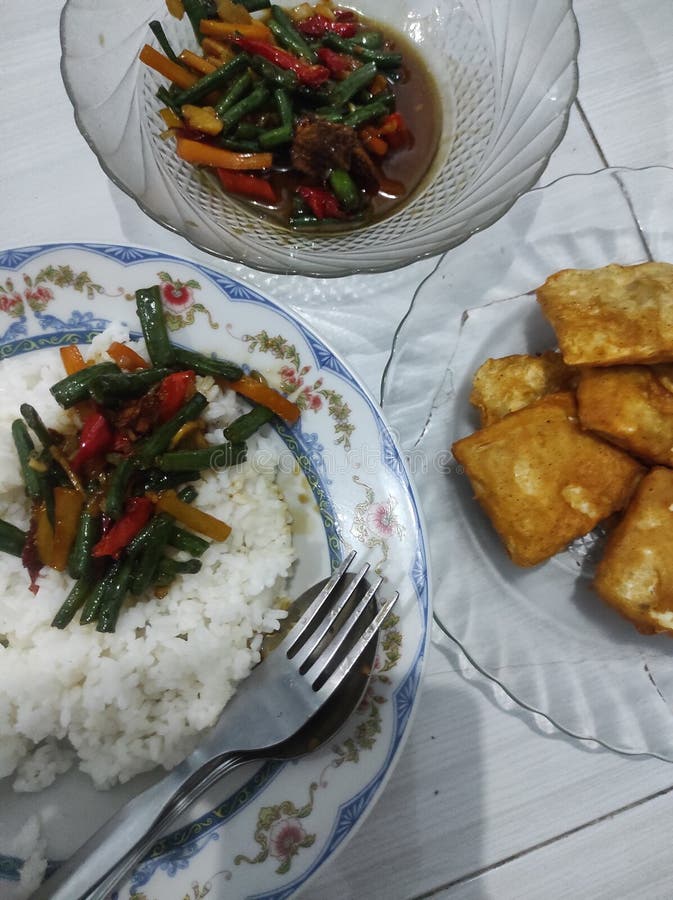 Tradisional Menue from Indonesia Called Oseng Oseng Stock Image - Image ...