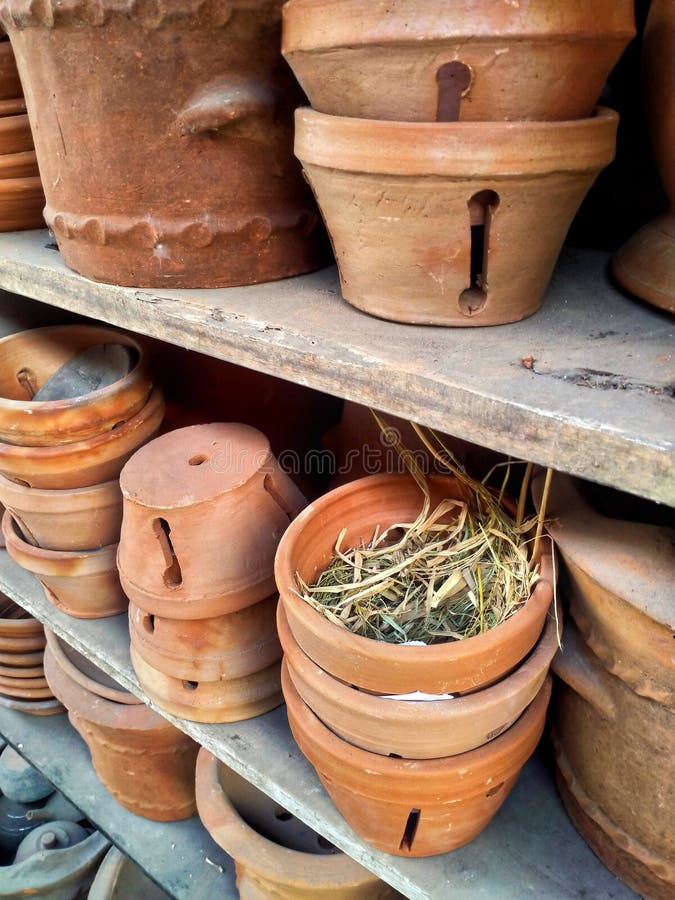 Tradisional Pots on the Ground Stock Photo - Image of ceramic, baking ...