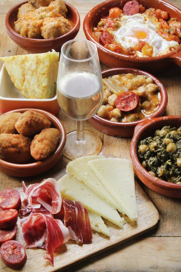 Traditional spanish tapas stock photo. Image of sherry - 24555180