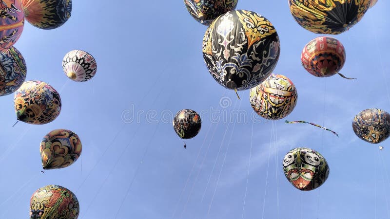 Tradition of Flying a Hot Air Balloon in Wonosobo Editorial Photography ...