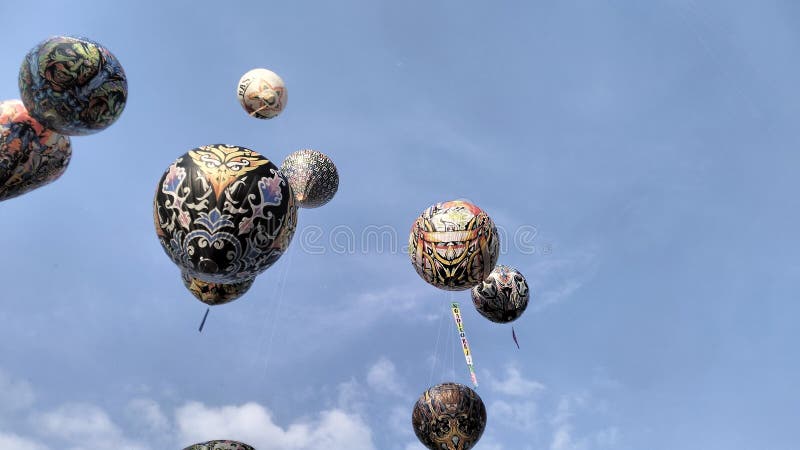 Tradition of Flying a Hot Air Balloon in Wonosobo Editorial Stock Image ...