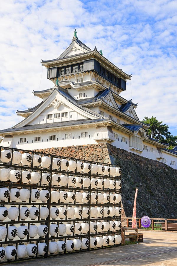 Tradition Japanese Lamp or Lantern at at Front of Japanese Castle ...