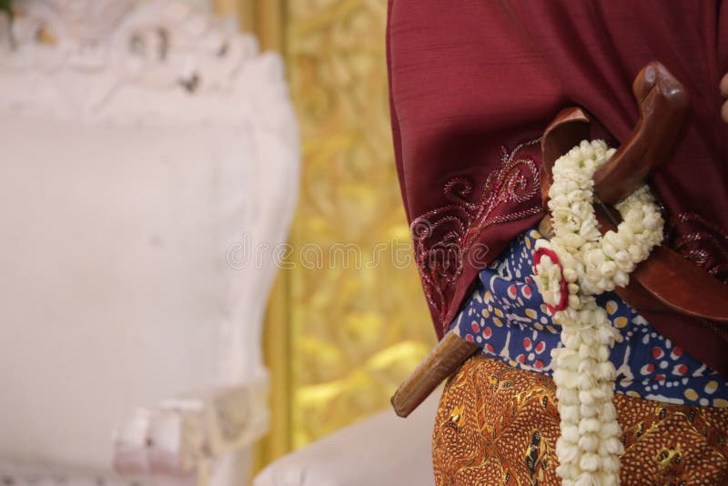 Tradition Java Married Flower Down Stock Image - Image of flower ...