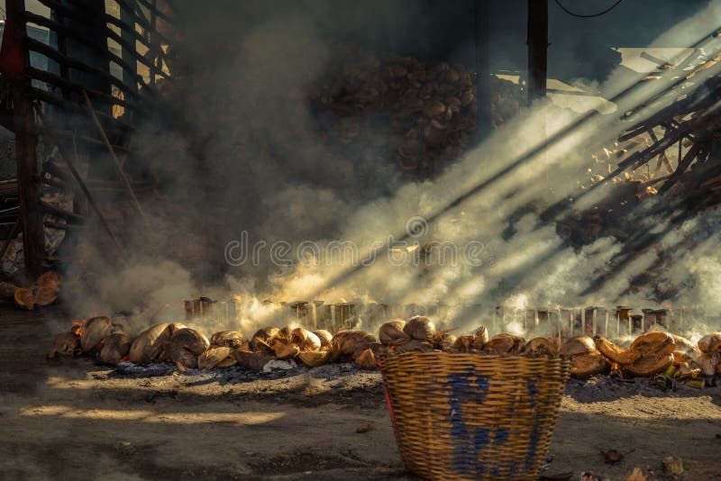 Tradition of the Method for Burning Bamboo Rice Stock Image - Image of ...