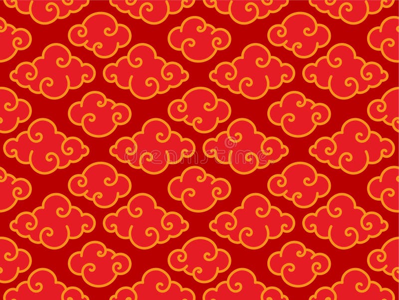 Chinese Clouds Traditional Seamless Pattern Vector Stock Vector ...