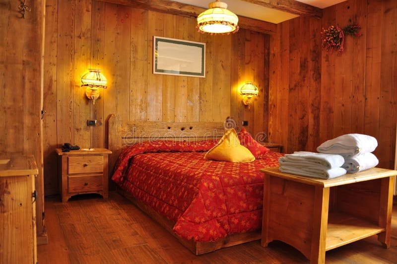 Traditional Accommodation, Mountain Hotel Room Stock Photo - Image of ...