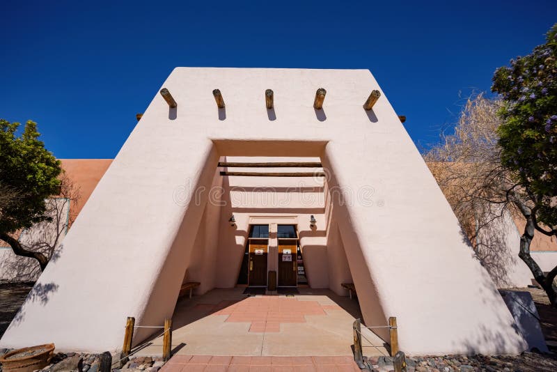 Traditional Adobe Building of the Clark County Museum Editorial ...