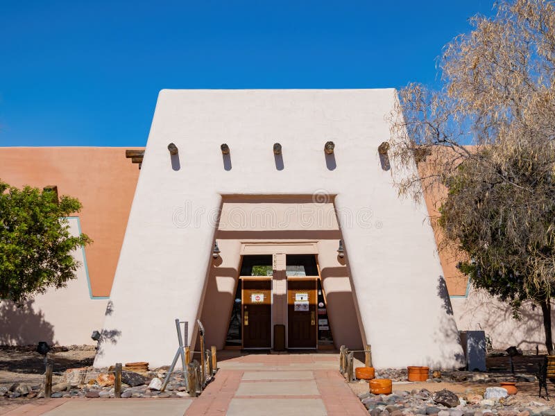 Traditional Adobe Building of the Clark County Museum Editorial Photo ...