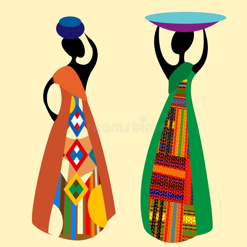Set Of Traditional African Ndebele Patterns Stock Vector - Illustration ...