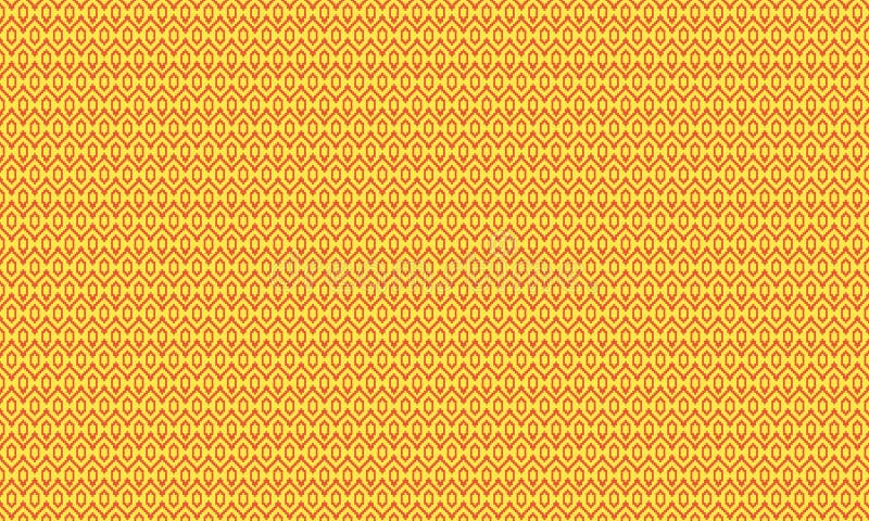 Seamless African Pixel Pattern with Geometric Diamond Motif Design Stock Illustration ...
