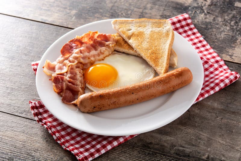 Traditional American Breakfast Stock Image - Image of fried, nutrition ...