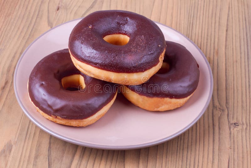Traditional American Donuts Stock Photo - Image of chocolate, american ...