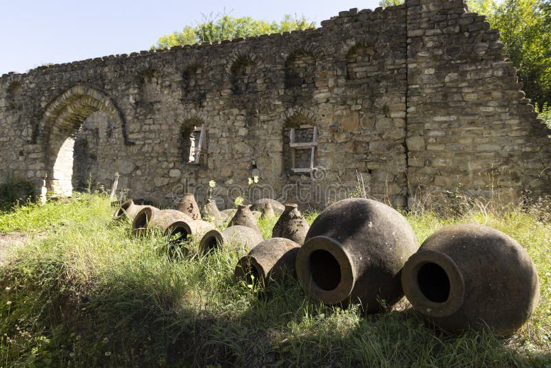 Traditional Amphora for Wine Container from Clay Stock Image - Image of ...