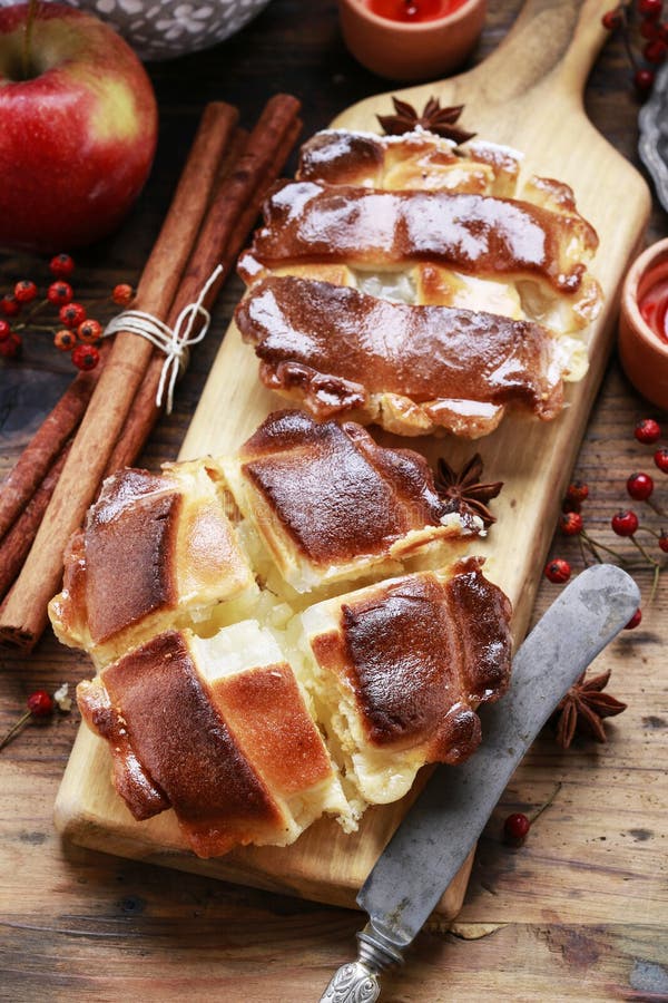 Traditional apple pie stock image. Image of fresh, american - 228378661