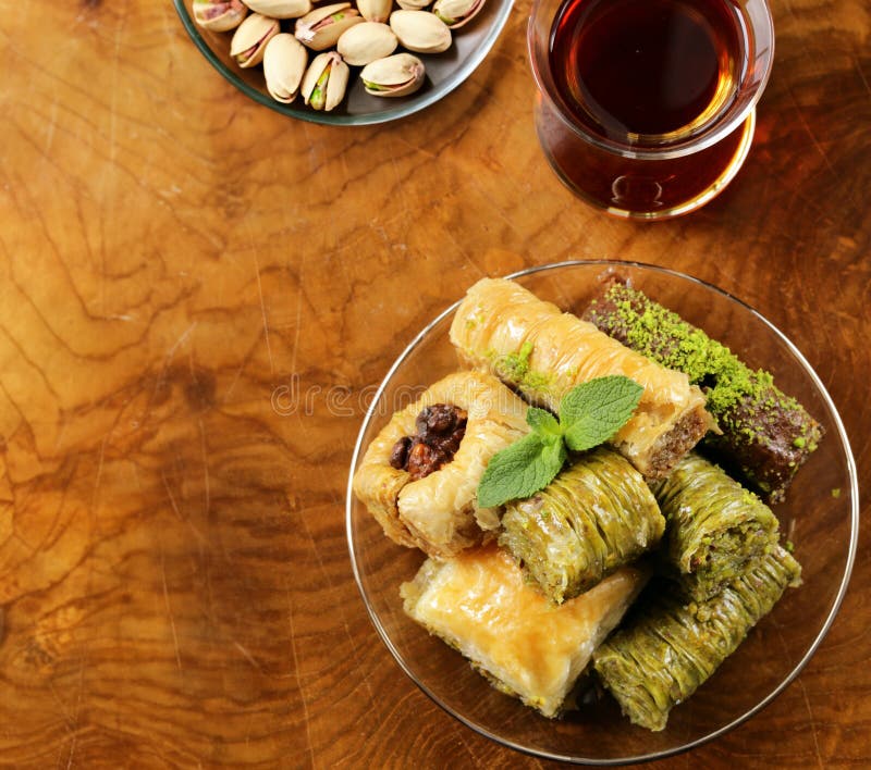 Traditional Arab Turkish Baklava Stock Image - Image of delicious ...