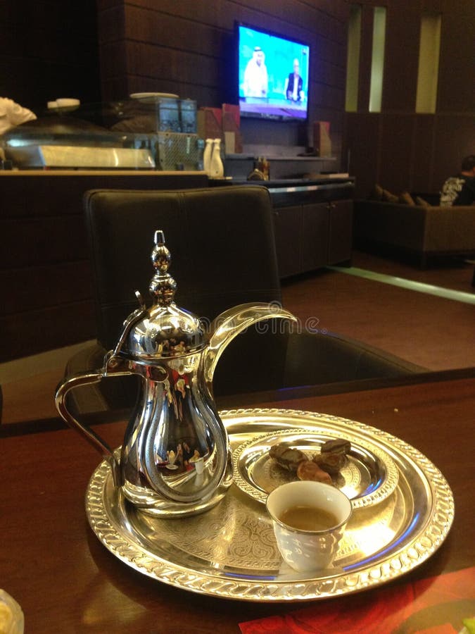 Traditional Arabic Coffee Pot Dalla Stock Image - Image of date, arabic ...