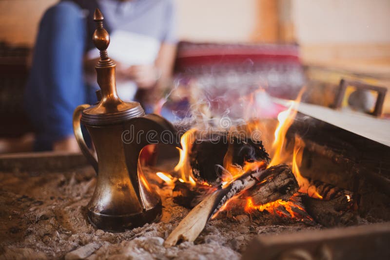 Dallah - the Traditional Arabic Coffee Pot Stock Photo - Image of ...