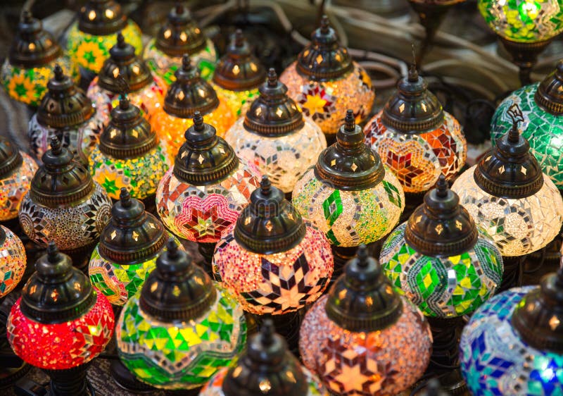 Arabian glass lanterns stock photo. Image of lamps, arabic - 23410362