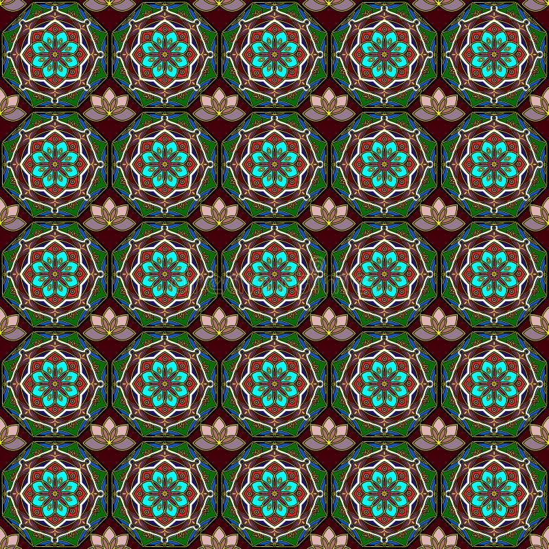 Traditional Arabic Pattern. Template of Greeting Card with Traditional ...