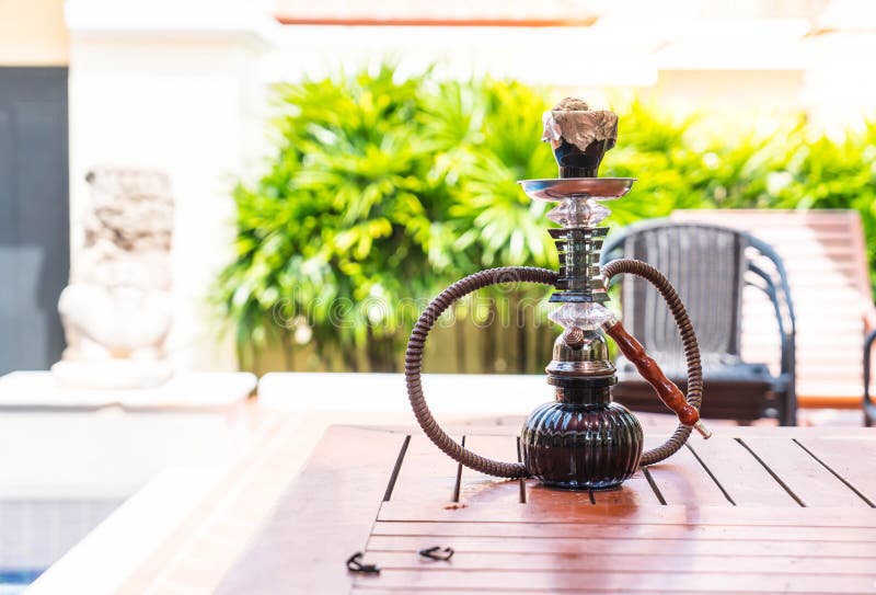 Traditional Arabic Shisha Pipes Hookah Stock Photo - Image of ...