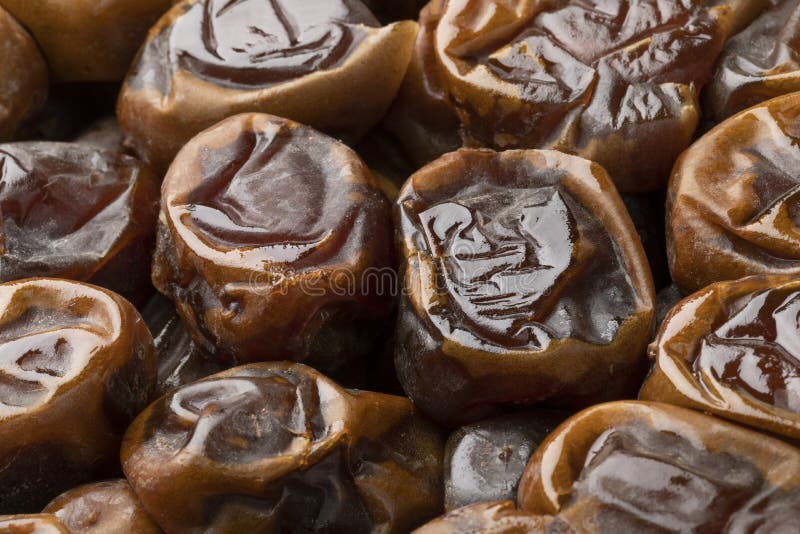 Traditional Arabic Sukari Dates Close Up Full Frame Stock Image - Image ...