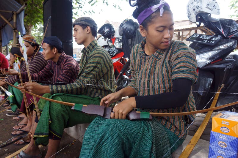 Traditional archery editorial stock image. Image of java - 47846834