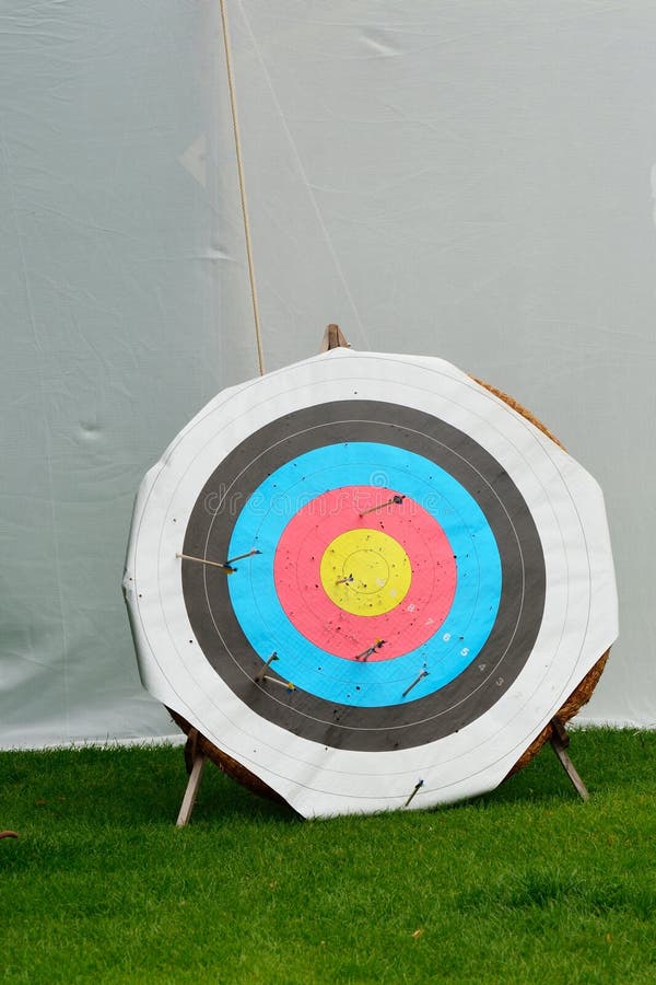 Traditional archery target stock image. Image of victory - 41693657