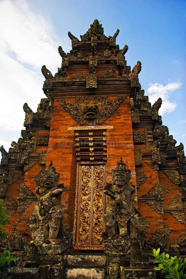 Traditional Architecture of Bali Stock Image - Image of terrain ...