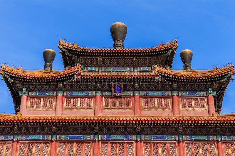 Chengdu stock image. Image of blue, china, eave, hebei - 96445851