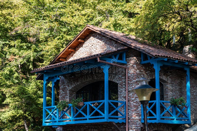 Traditional Architecture of Georgia in Kakheti Area Stock Image - Image ...
