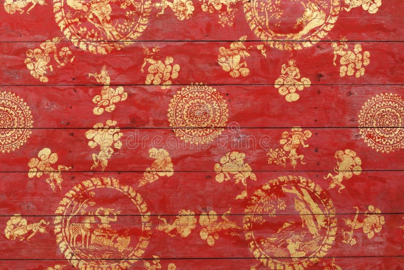 Traditional Architecture Pattern of Southeast Asia Stock Image - Image ...