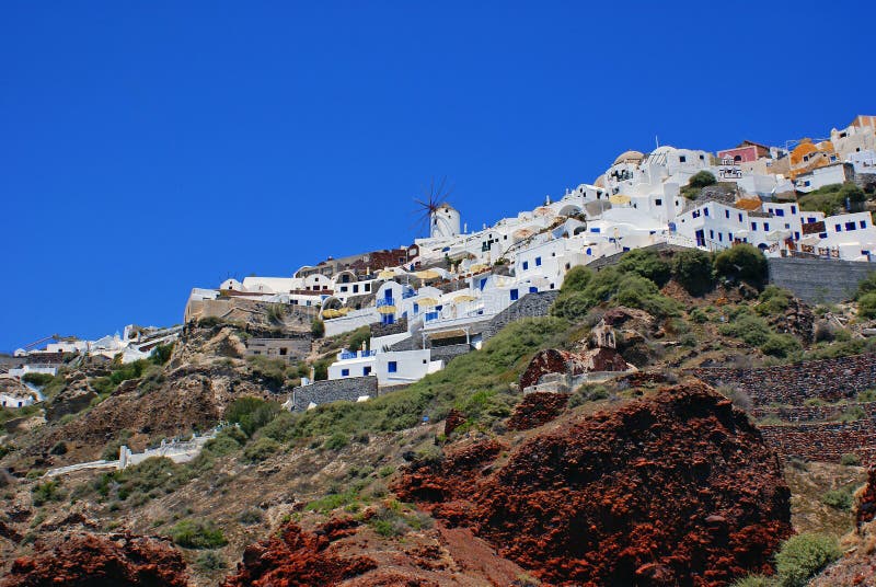 Traditional Architecture of Thira Village Stock Image - Image of ...