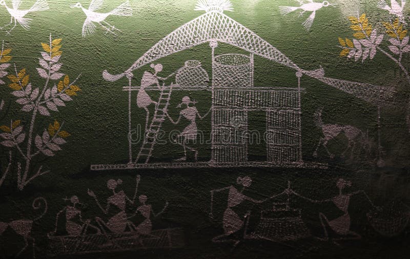 Traditional Art Work on Wall Editorial Stock Image - Image of creative ...