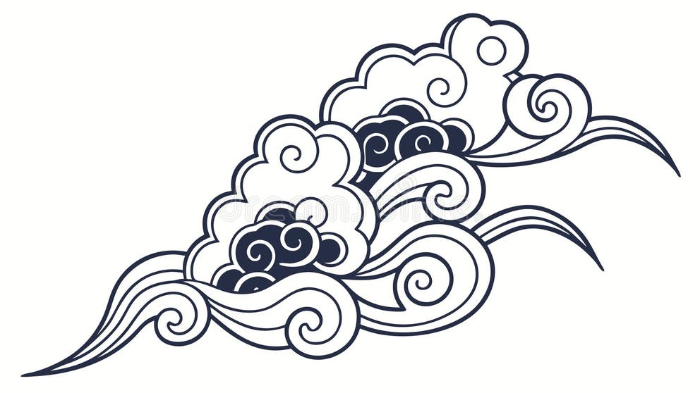 Decorative Asian Clouds Stock Illustrations – 8,136 Decorative Asian ...