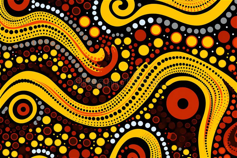 Traditional Australian Aboriginal Pattern Stock Illustration ...