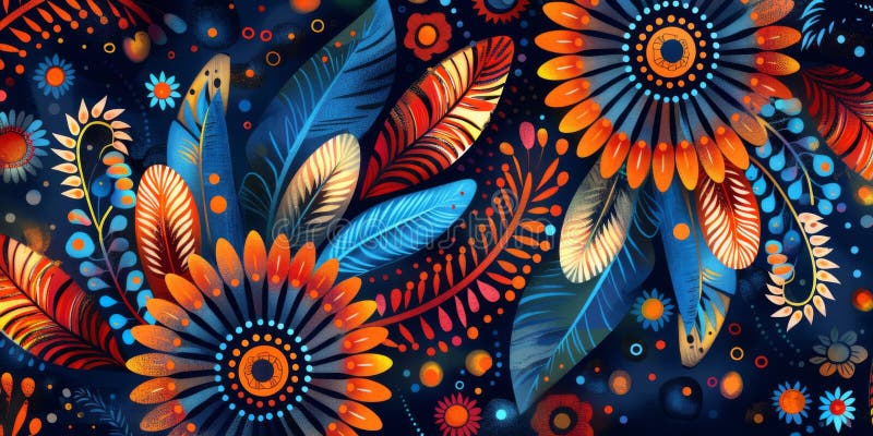 Traditional Australian Aboriginal Pattern Stock Image - Image of ...