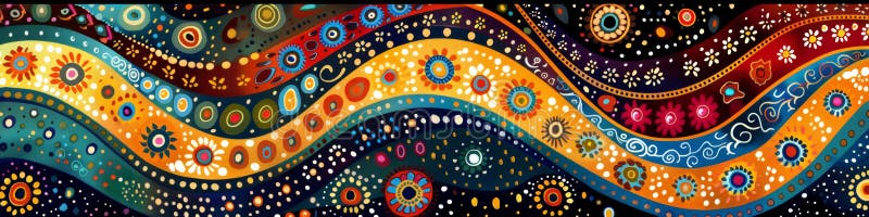 Traditional Australian Aboriginal Pattern Stock Image - Image of ...